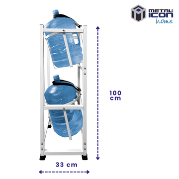 Porta Garrafon Doble, Acero - Metalicon Home